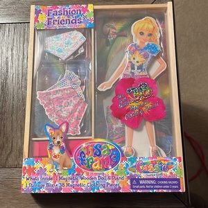 Lisa Frank | Toys | Lisa Frank Magnetic Wooden Dressup Doll | Poshmark
